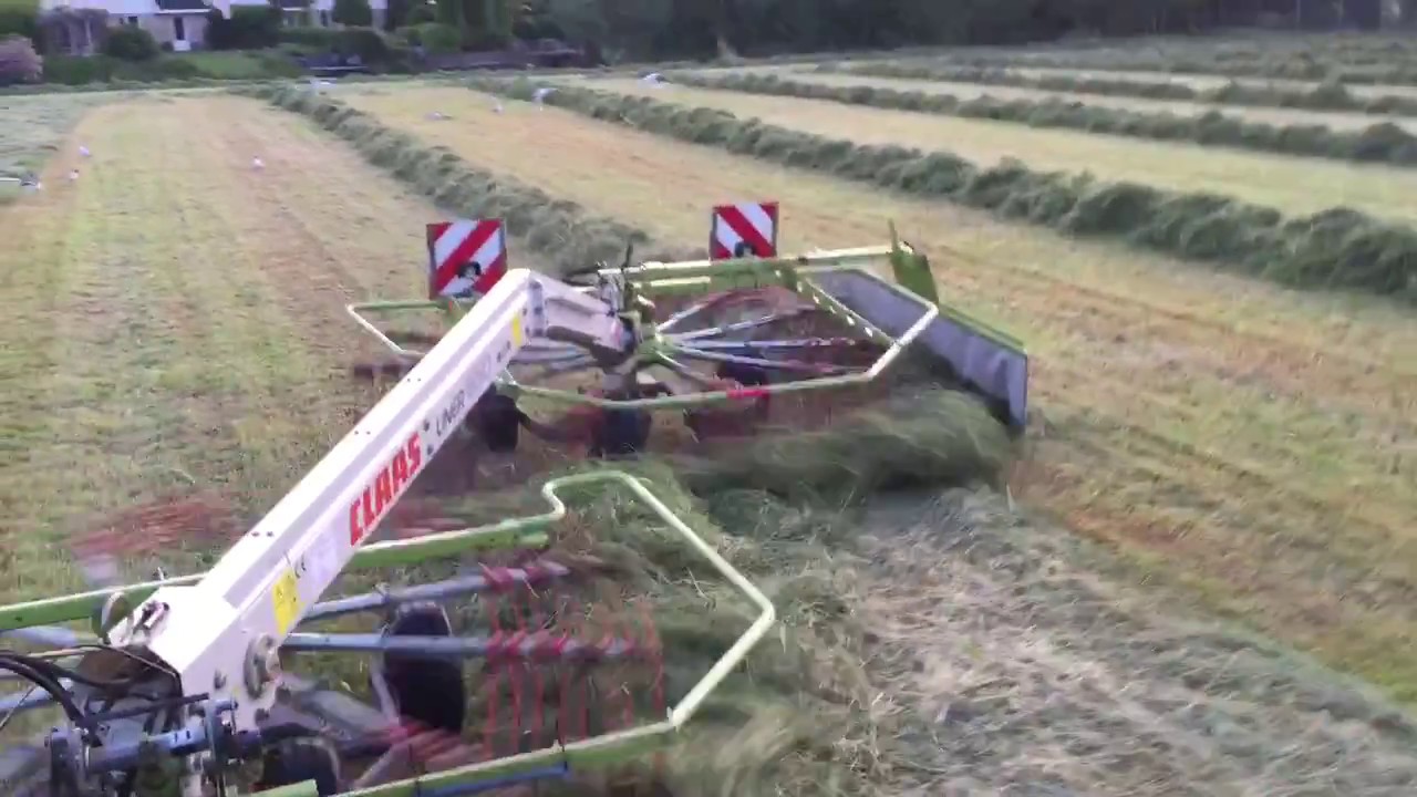 John Deere 6105M Claas 650 twin Hark - YouTube