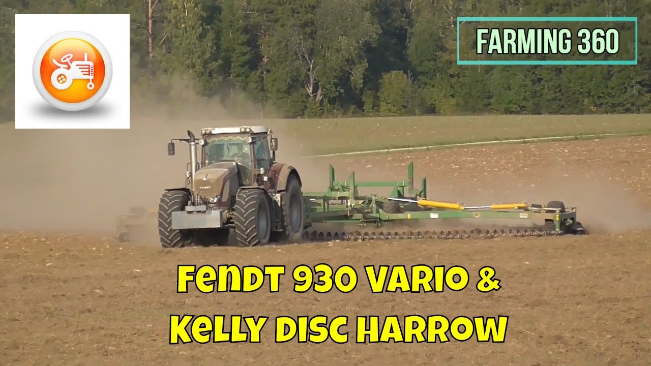 Tillage 2018 | Fendt 930 Vario with Kelly chain disc harrow - YouTube