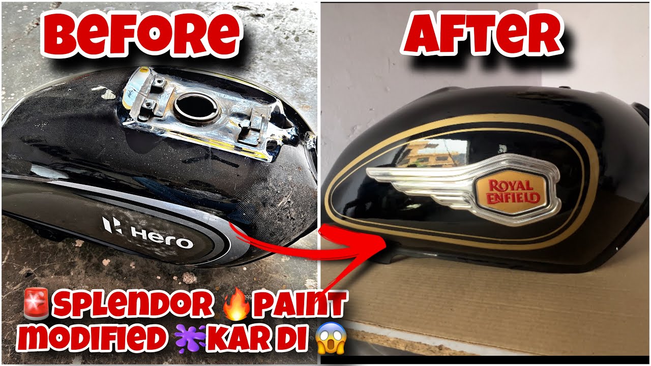 🚨Splendor paint modified 🫟 || kese modified kar di 😱|| #splendor # ...