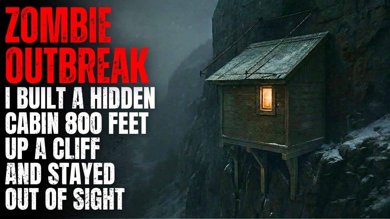 ZOMBIE OUTBREAK: I Built a Hidden Cabin 800 Feet Up a Cliff and Stayed ...