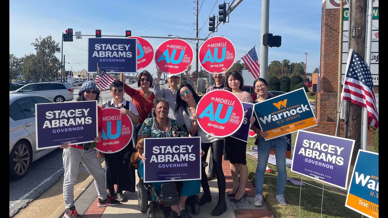 Chinese rally for Stacey, Warnock and Michelle Au! - YouTube