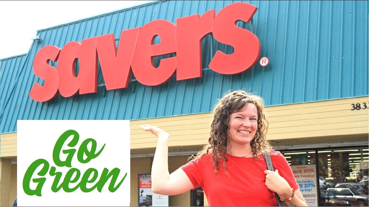Thrift Shopping at Savers | Instagram said Go Green | 6 Outfit Thrift ...
