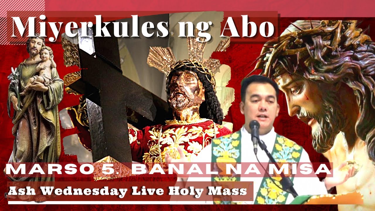 CATHOLIC CHURCH LIVE MASS TODAY || MAR 5 ASH WEDNESDAY MASS ONLINE ...