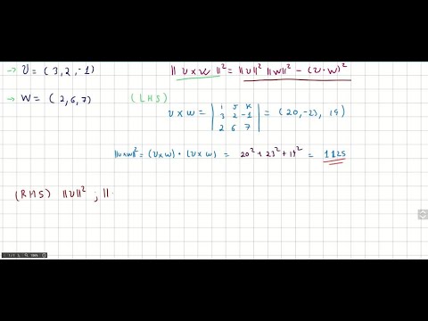 Let 𝐮, 𝐯, and 𝐰 be the vectors in Exercises 1-2 Use Lagrange's identity … - YouTube