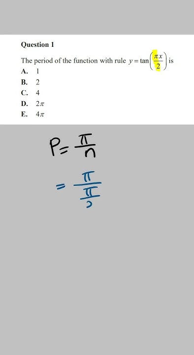 How to Find Period of Tan Function | VCE Maths Methods - YouTube