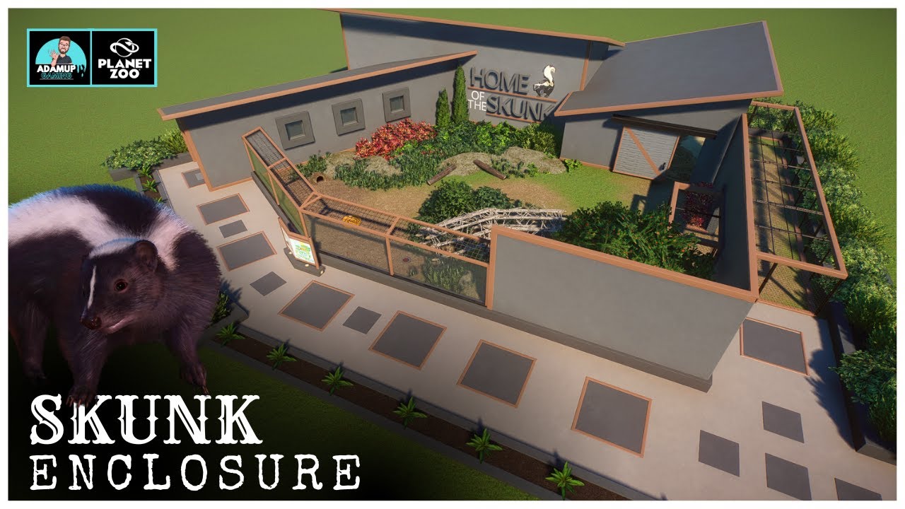 Planet Zoo Striped Skunk Habitat - Speed Build | Twilight Pack | - YouTube