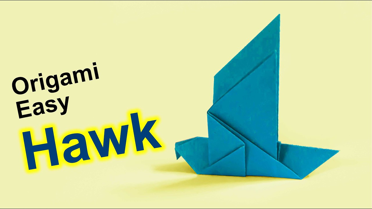 Origami Hawk Tutorial - How to Fold a Paper Hawk - YouTube