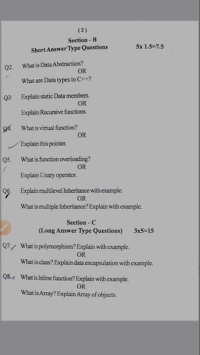 program in c plus plus #cpp previous years question paper cpp - YouTube