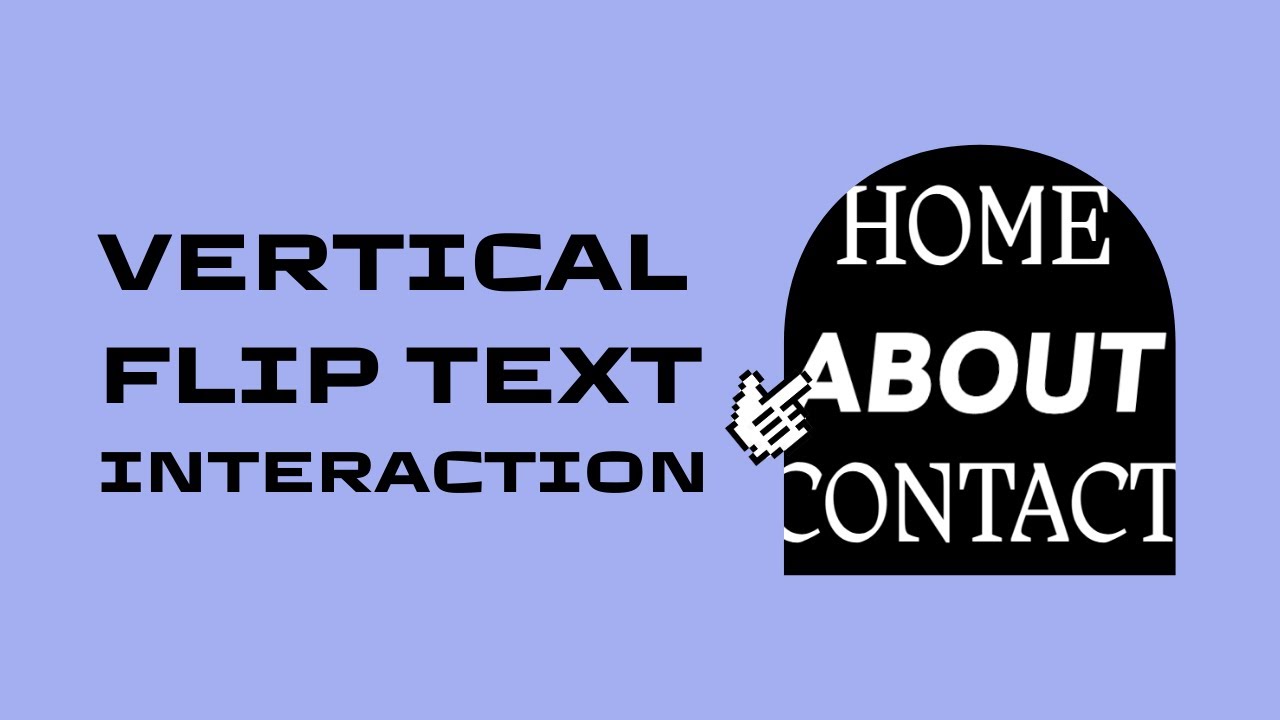 3D Vertical Flip Text | Interactions in Webflow #15 - YouTube