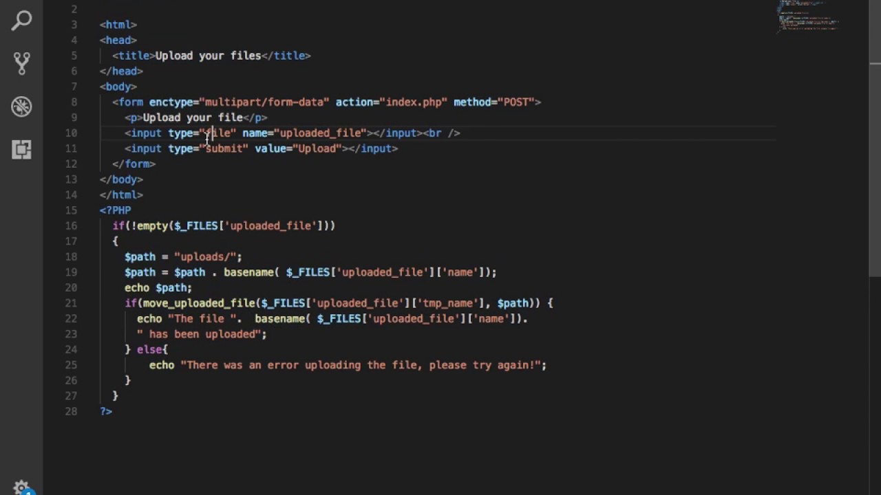 How to upload File in Php... (source code link in description ) - YouTube