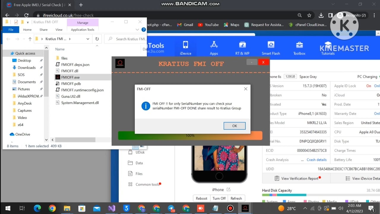 ICloud FMI OFF | IPhone 6s FMI OFF Done (FMI OFF) Permanent by Kratius ...