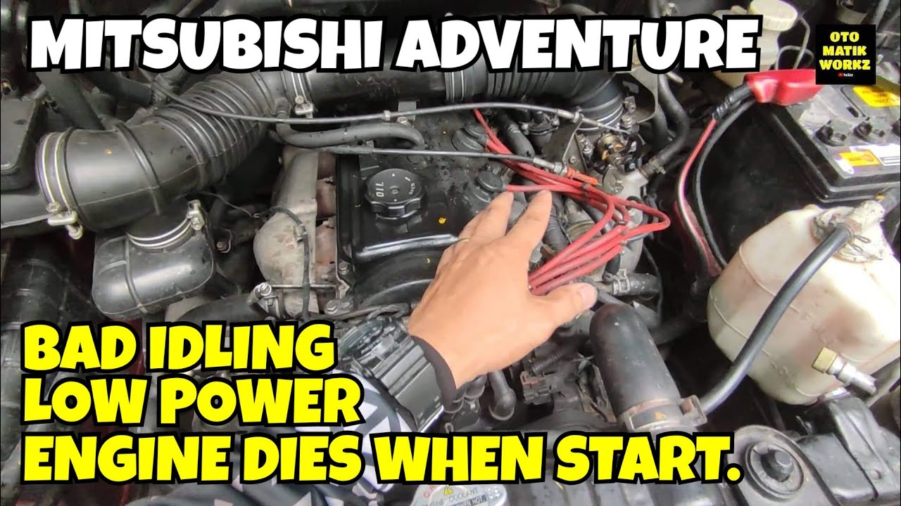 MITSUBISHI ADVENTURE BAD IDLING AND LOW POWER. - YouTube