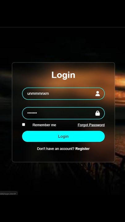Modern Login Page Using HTML&CSS #programming #coding #css #html #ULogicMatrix #frontendcourse# ...