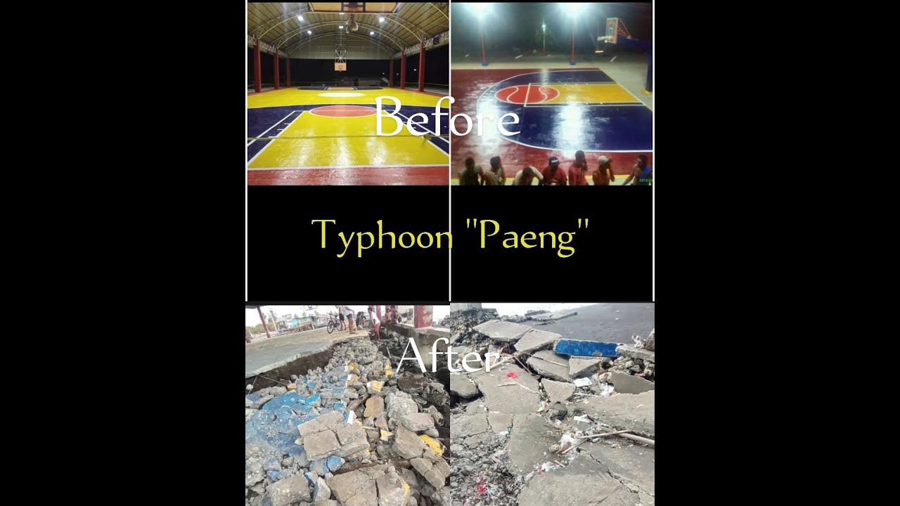 Typhoon "Paeng"(Covert Court Sambal Ilaya Gumuho.) - YouTube