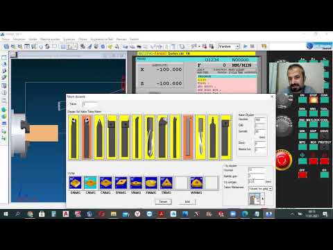 CNC TORNA FANUC ALIN TORNALAMA SİMÜLASYONU
