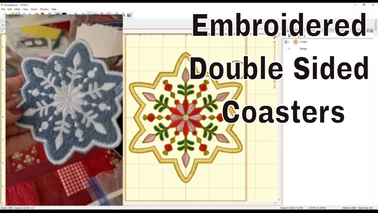 Double-sided Embrilliance Merrowly Coasters! - YouTube