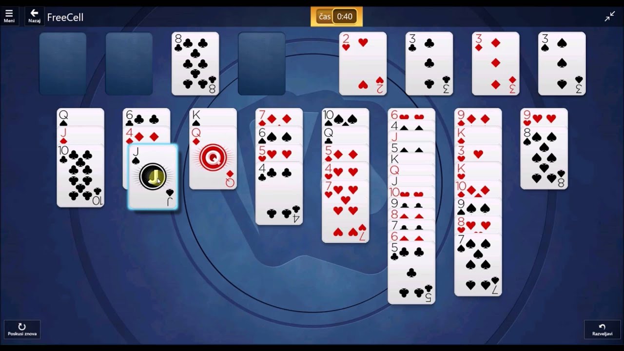 Microsoft Solitaire Collection - FreeCell January 9 2016 - YouTube