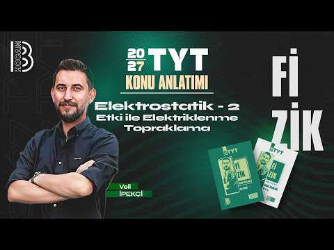 17) TYT Fizik - Elektrostatik 2 - Etki ile Elektriklenme - Topraklama - Veli İPEKÇİ - 2027