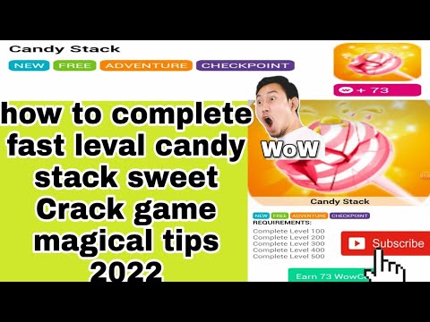 how to complete fast leval candy stack sweet crack game latest tricks ...