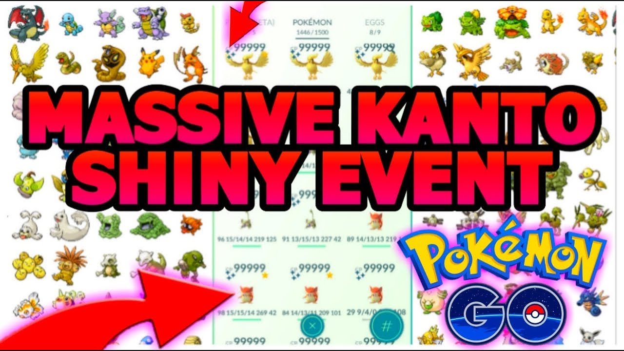 MASSIVE KANTO SHINY EVENT IN POKEMON GO | NEW SHINY SPRITES IN POKEMON ...