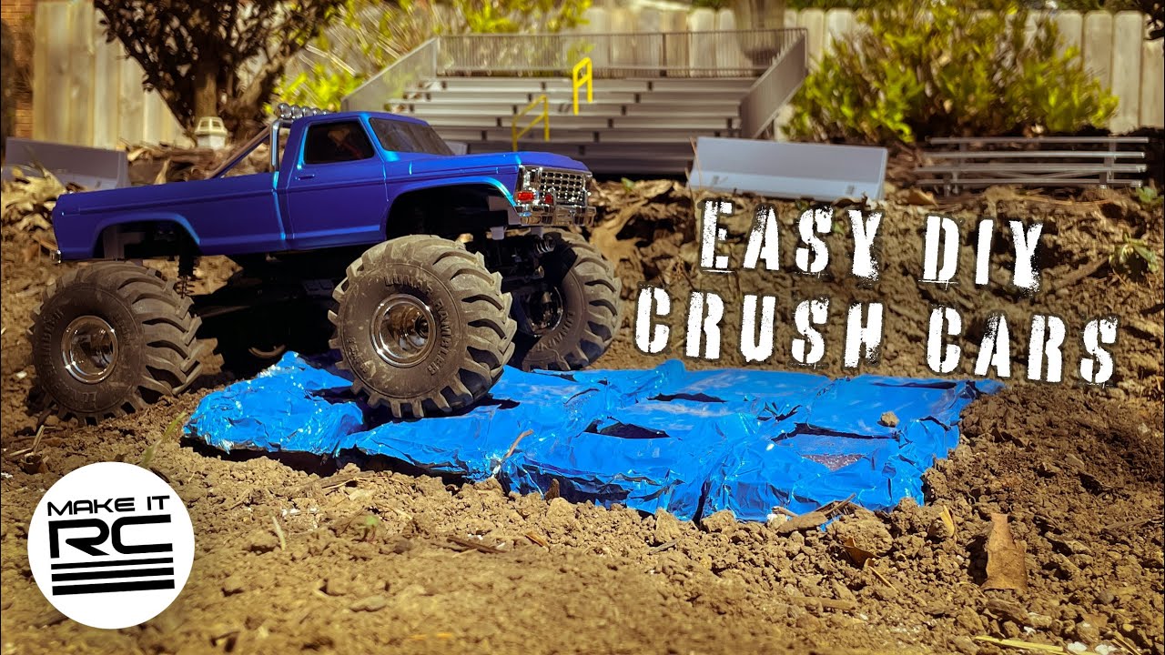 Making Simple Crushable Cars for the FMS Smasher RC Monster Truck 🏁 ...