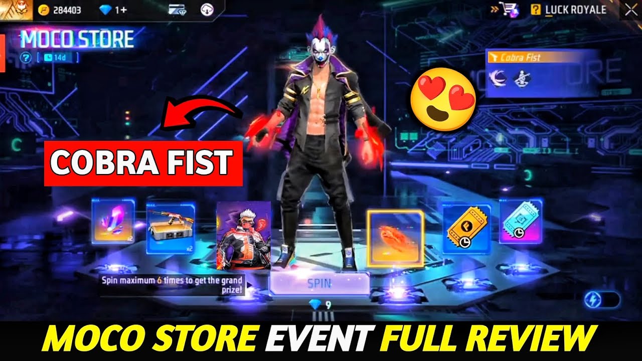COBRA FIST SKIN RETURN 😱 MOCO STORE EVENT 😍 | FREE FIRE NEXT MOCO STORE | MOCO STORE KAB AAYEGA ...