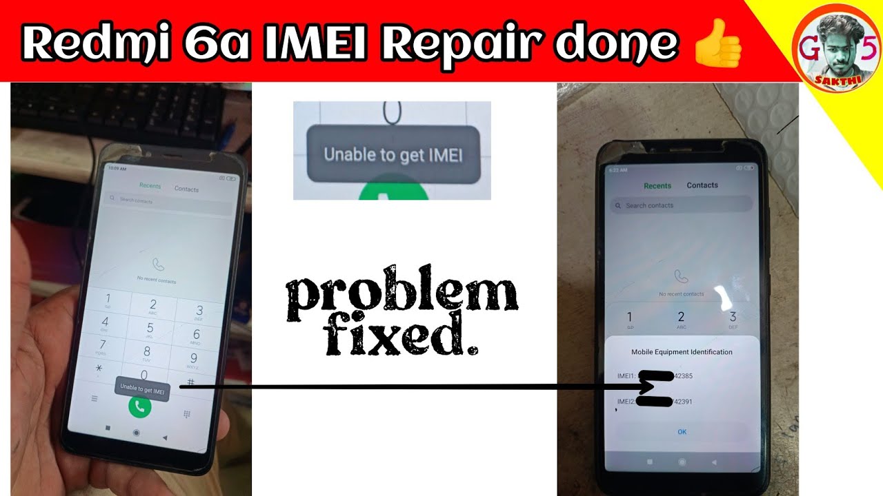 Redmi 6a IMEI Repair done. unable to get IMEI probelm fixed. - YouTube