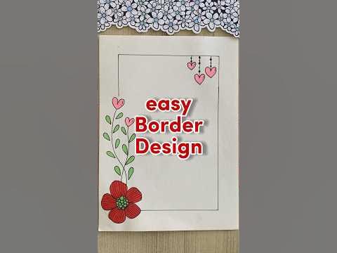 EASY BORDER DESIGNS/PROJECT WORK DESIGNS/CORNER AND SIDE BORDER DESIGN ...