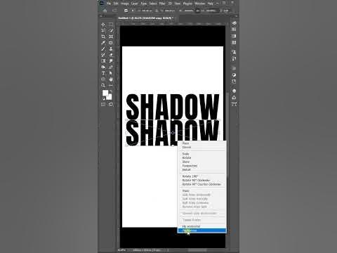 Shadow Effect in Photoshop Tutorial Short Video - YouTube
