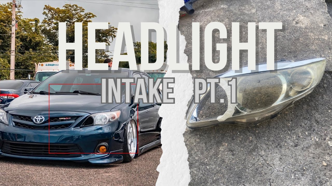 DIY Intake Headlight - YouTube