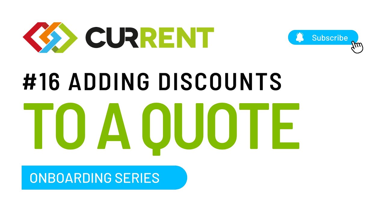 16. Adding Discounts to a Quote - YouTube