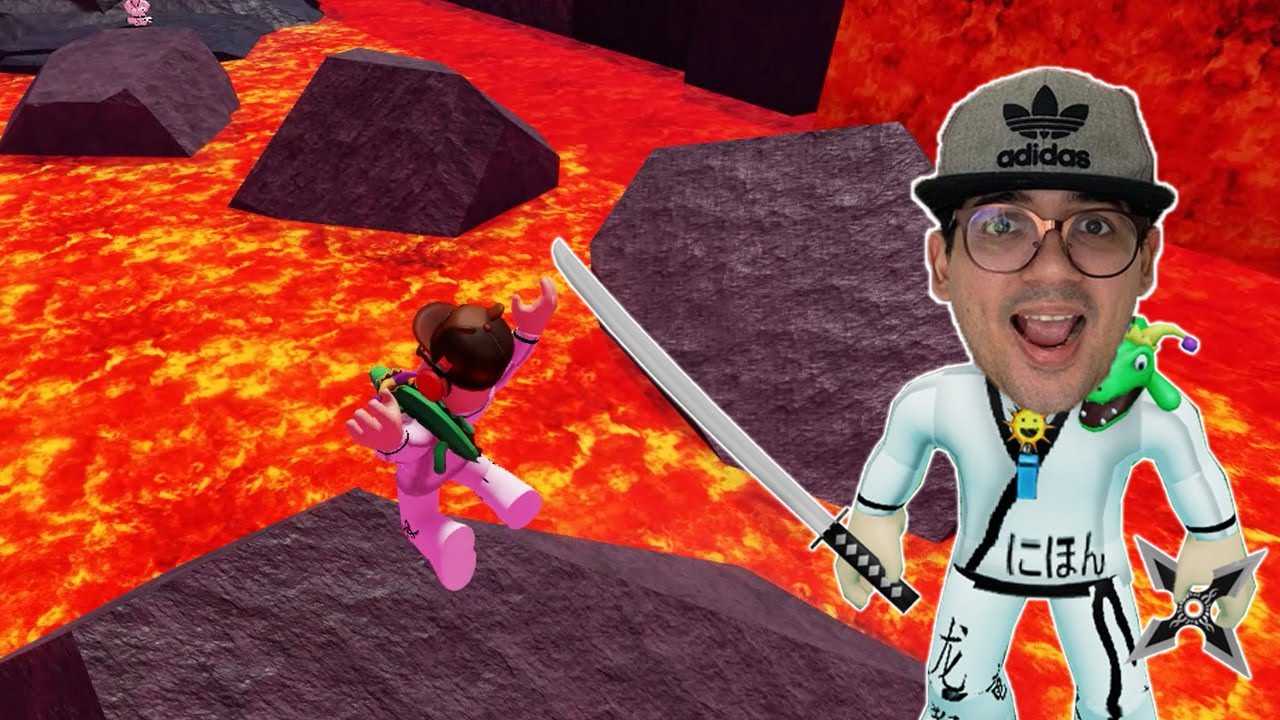 FIZ UM SUPER TREINAMENTO NINJA NA LAVA!!! - Roblox Ninja Training Obby ...