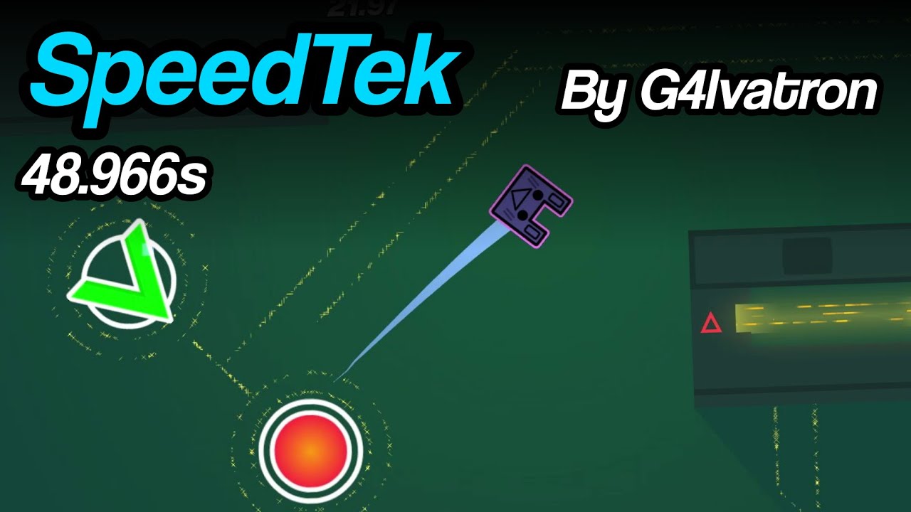 [GD] SpeedTek by G4lvatron in 48.966s Deathless (hard platformer demon ...
