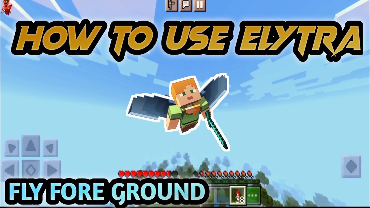 [Hindi]How To Fly Elytra In Minecraft PE | Fully Explained | 100% Easy|stg | Elytra sa kasa fly ...