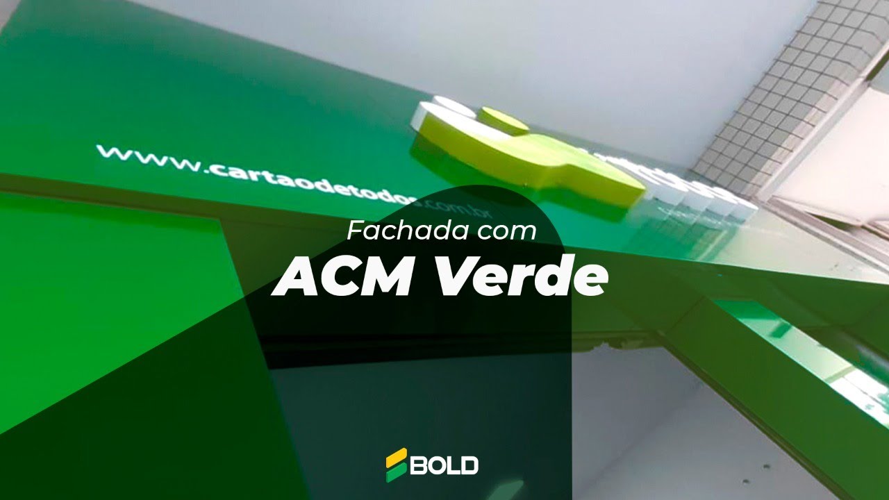 Fachada com ACM Verde - YouTube