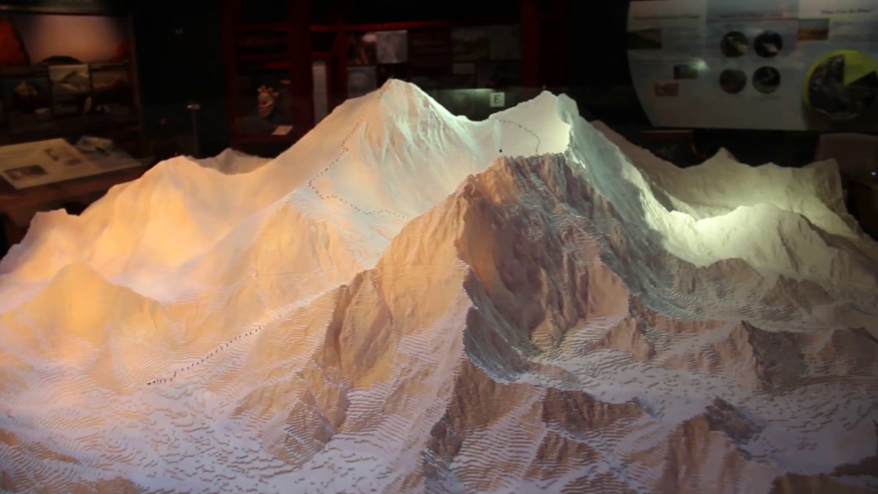 Incredible Mount Everest model at the Bradford Washburn American ...
