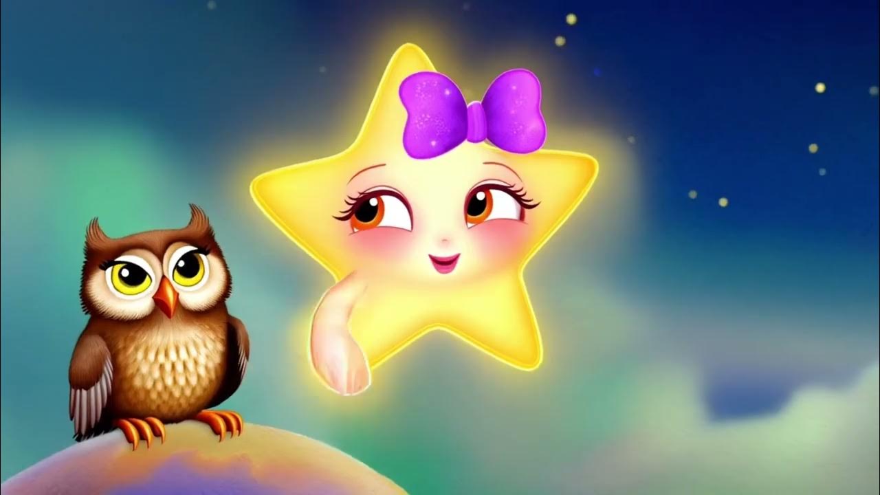 Five Little Stars in a Balloon ⭐ Bedtime Counting Song for Kids | Night ...