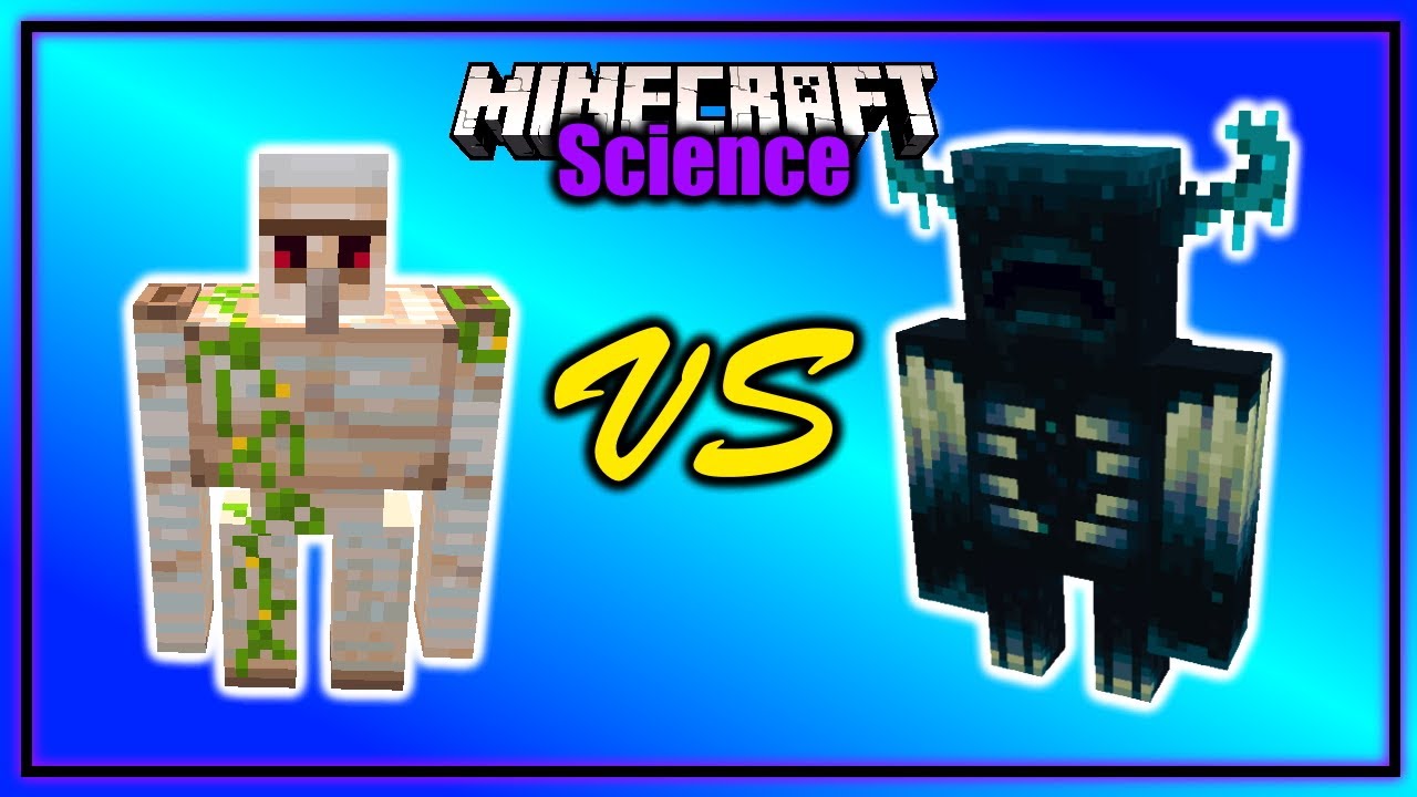 Ultimate Battle! Warden vs Iron Golem! | Minecraft Science - YouTube