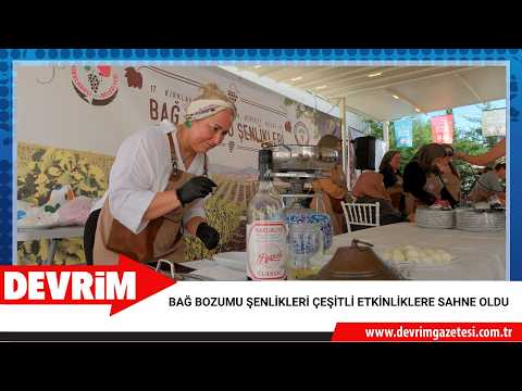 BAĞ BOZUMU ŞENLİKLERİ ÇEŞİTLİ ETKİNLİKLERE SAHNE OLDU