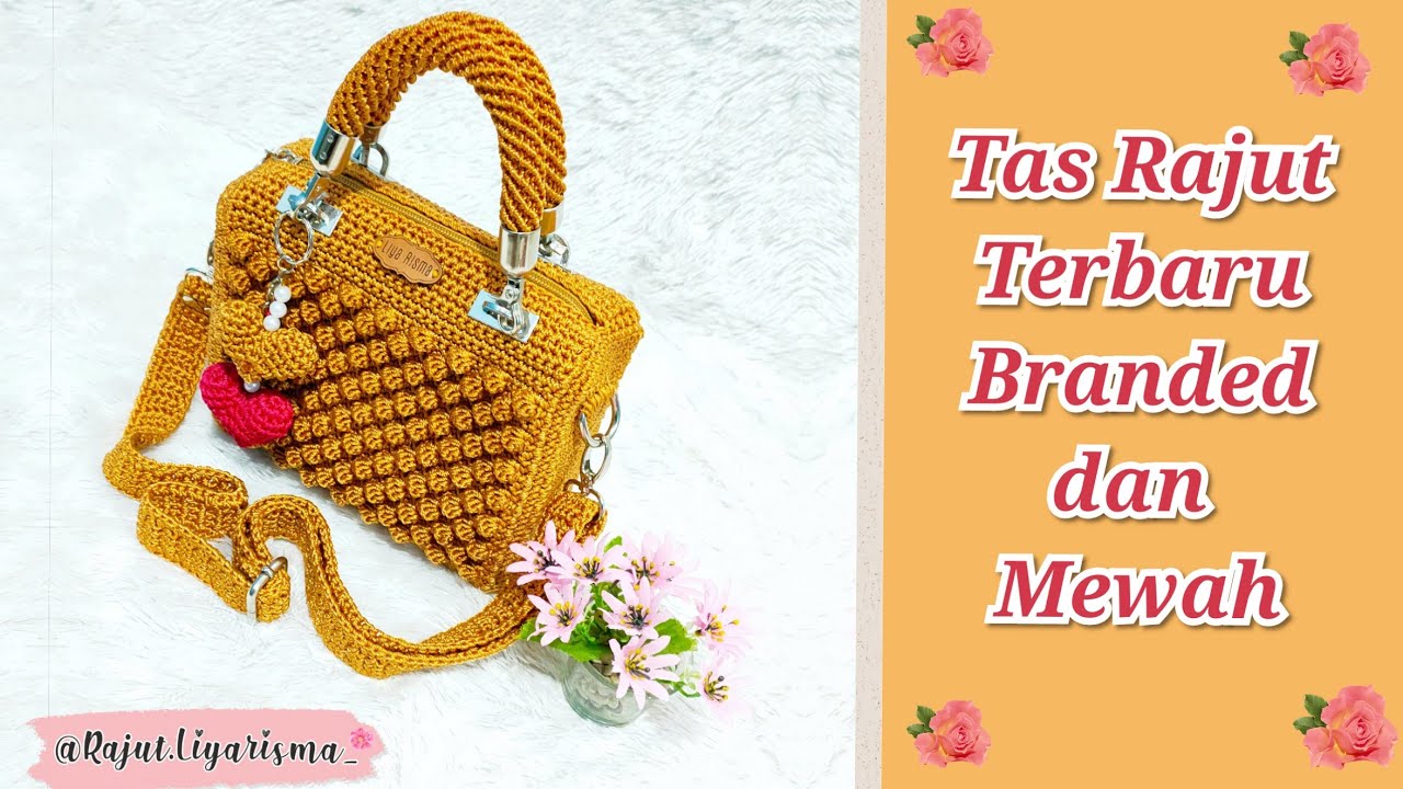 Tutorial Tas Rajut Motif Bubble (Gelembung) || Tas Rajut Pesta Kotak ...