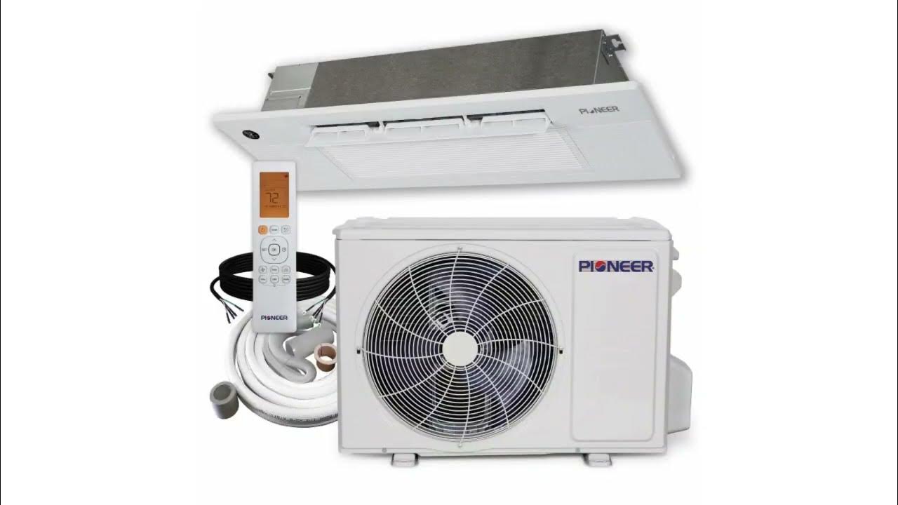 Pioneer 12 000 Btu 22 Seer2 One Way Ceiling Cassette Mini Split