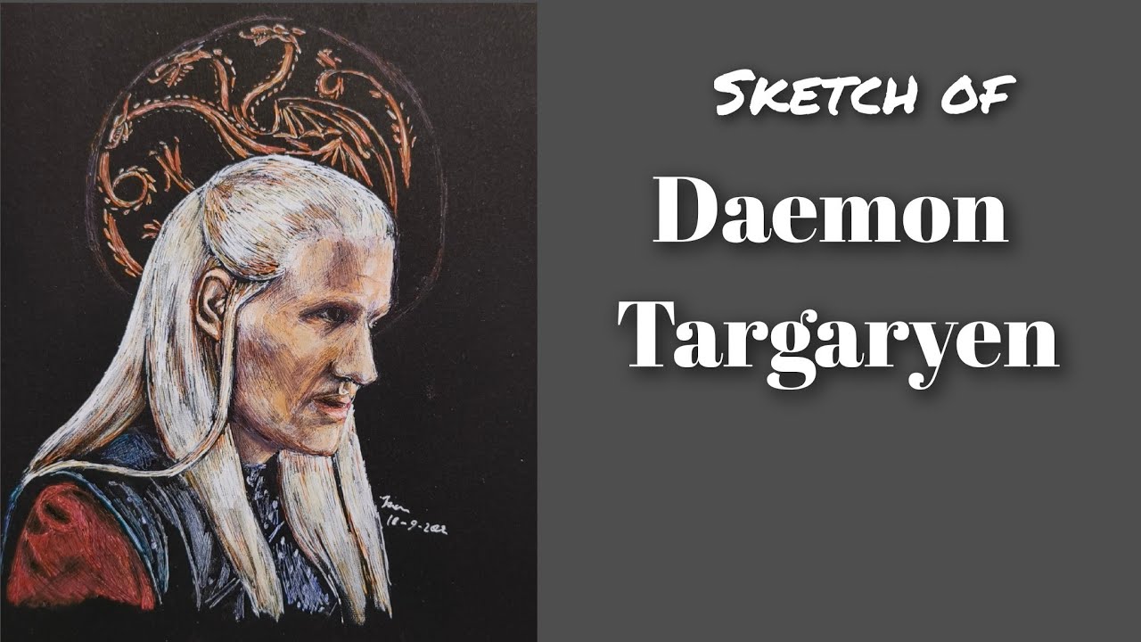 sketch and draw of Daemon Targaryen (by kerrin winona) | How to draw ...