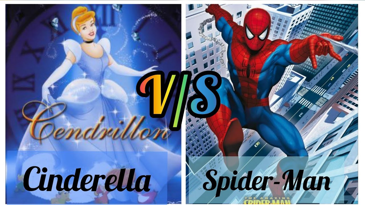 👰Cinderella💓 V/S 👇 🦸Spider-Man😊/aapko kya pasand hai comment mein ...