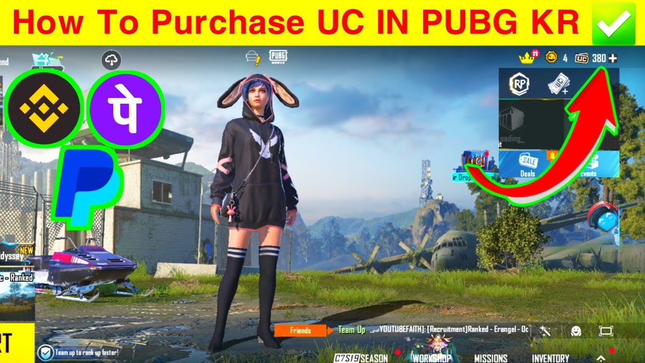 PUBG KR VERSION UC PURCHASE | HOW TO PURCHASE UC IN PUBG KOREA - YouTube