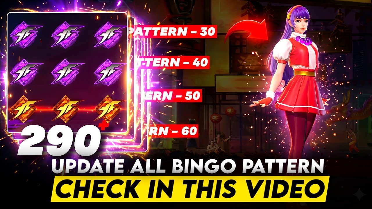 UPDATE ALL 290+ BINGO PATTERN KOF FOR PHASE 2... - YouTube