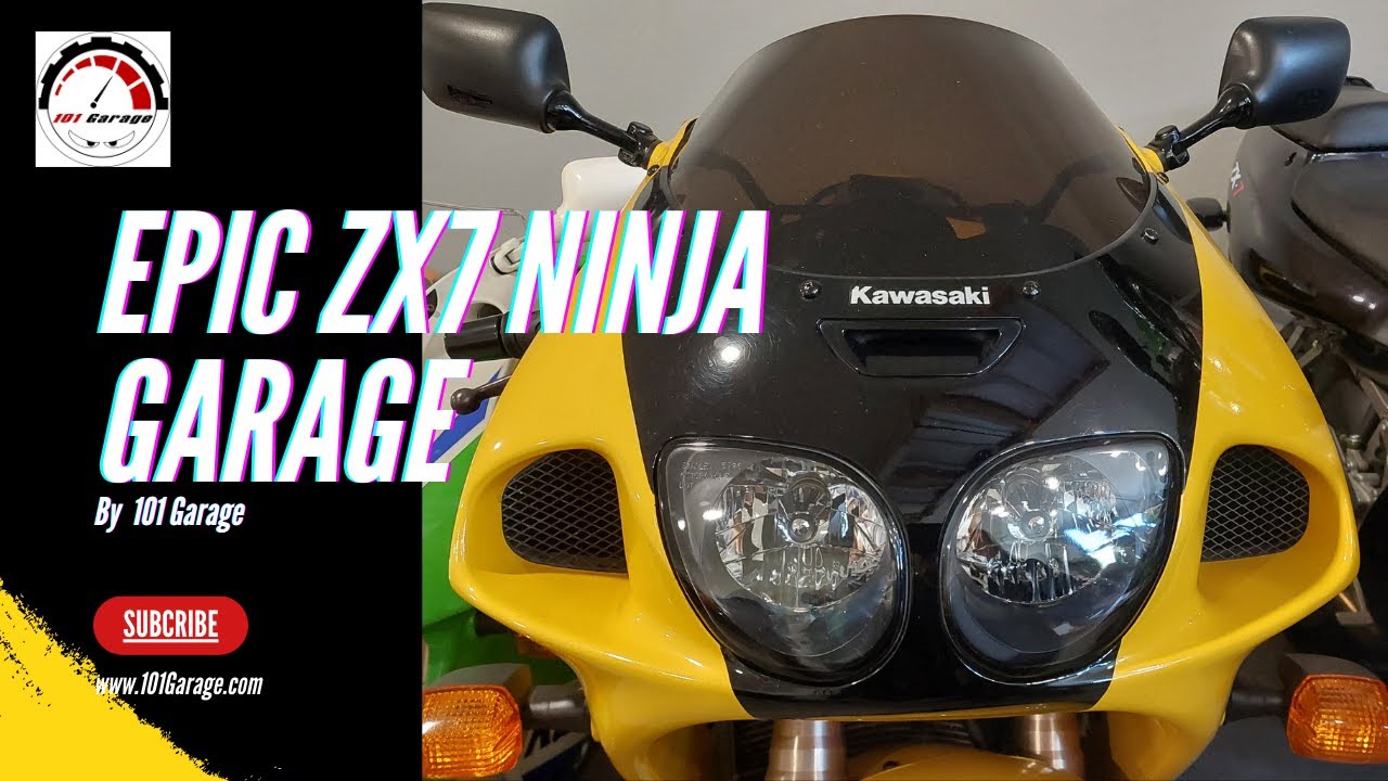 Epic Zx7 Ninja Garage! - YouTube
