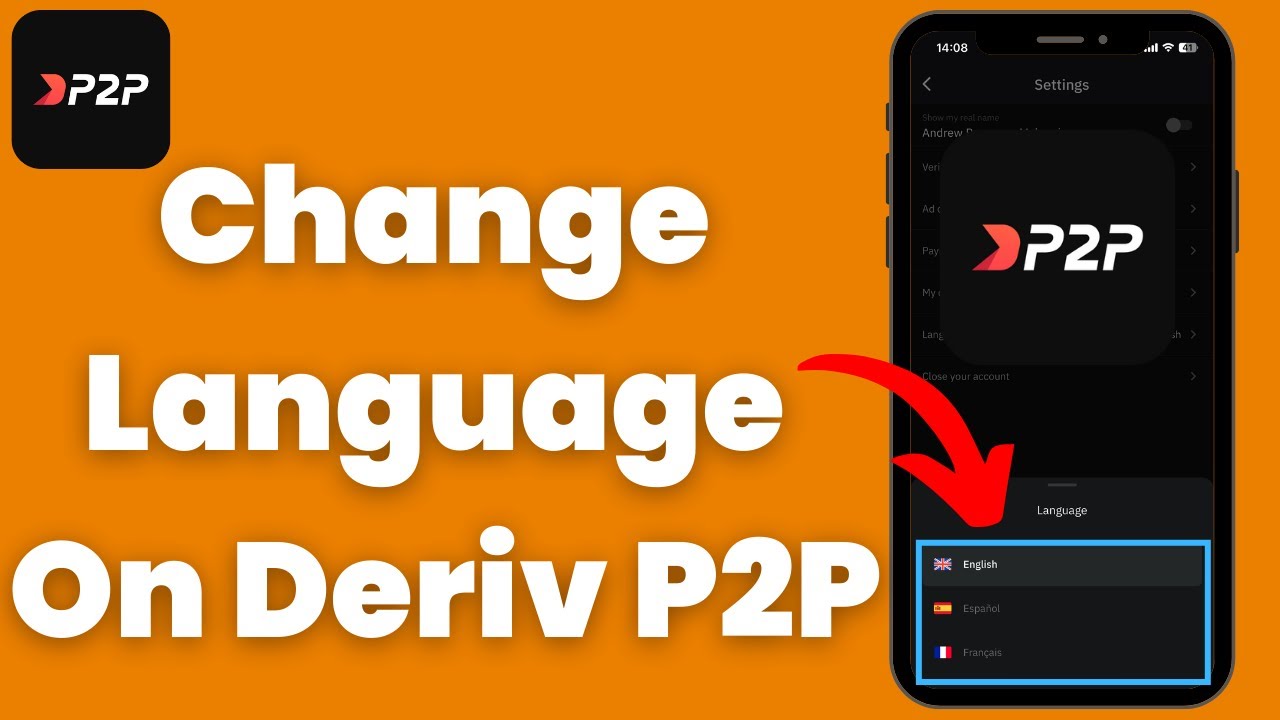 How To Change Language On Deriv P2P - Full Guide - YouTube
