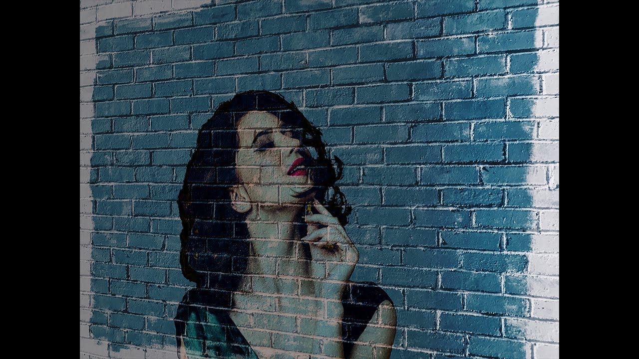 How to Transform a Photo into a Brick Wall Portrait - YouTube