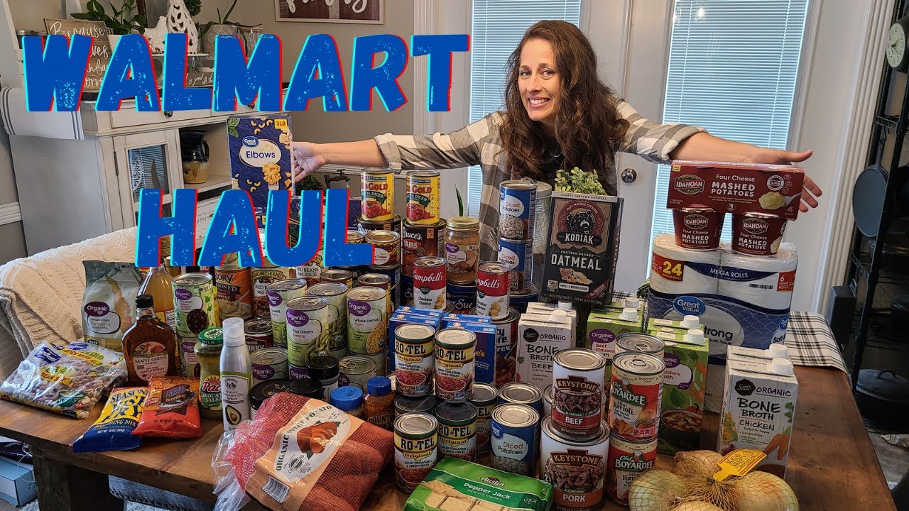 Walmart Grocery Haul | Prepper Pantry Stockup | Food Shortages - YouTube