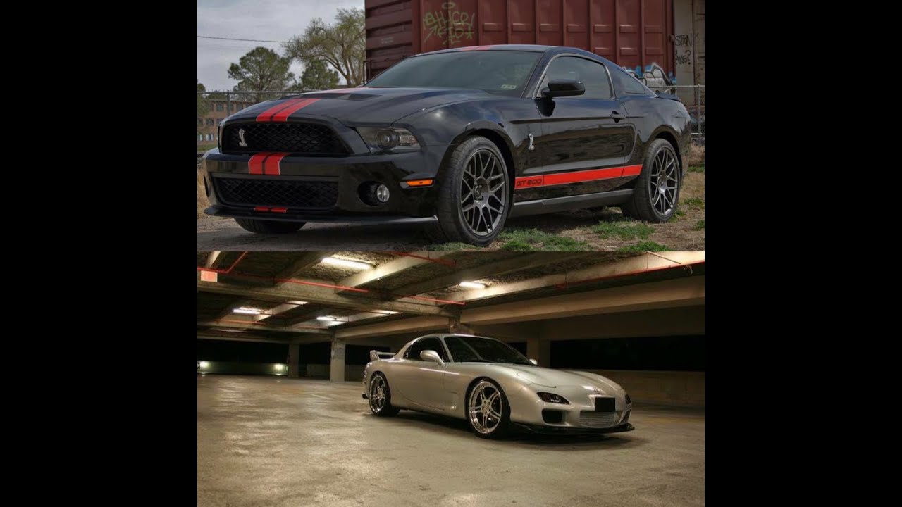BigTurbo RX7 vs Nitrous Shelby - YouTube
